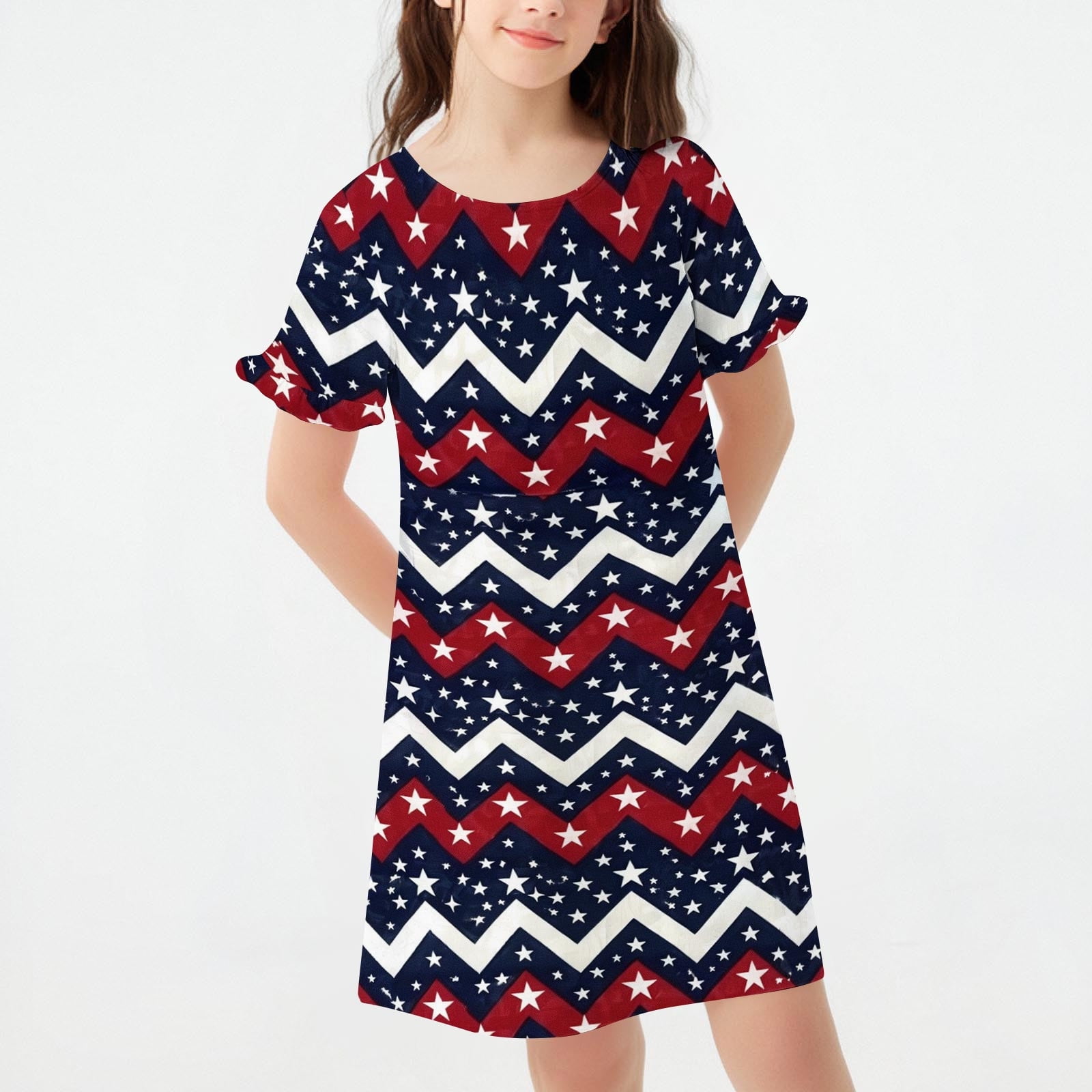 KkSLirnhs 110 Girls Pajamas Size 6 Girls' Summer Nightshirt – Loose Fit ...