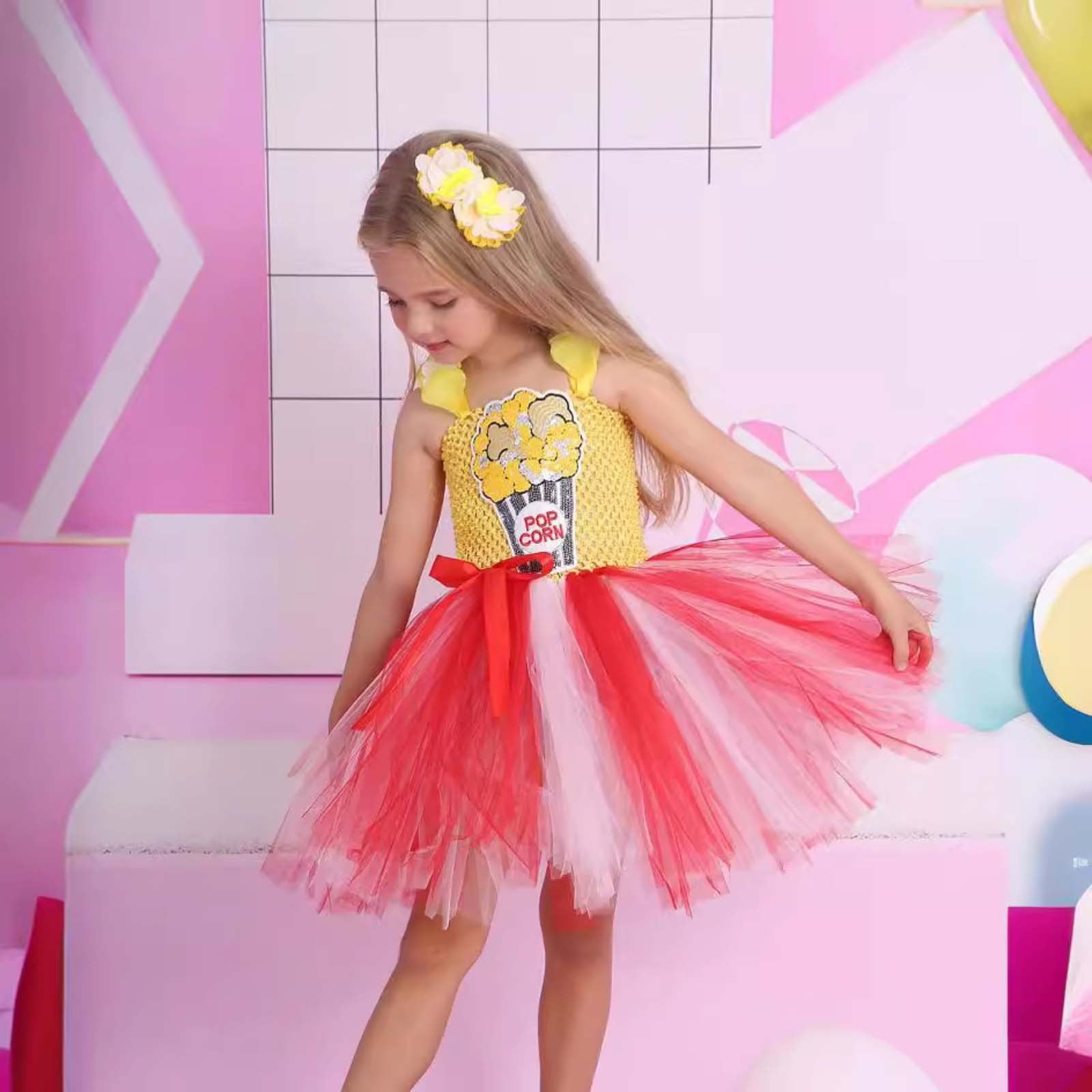 KkSLirnhs 120 6 Years Girls' Summer Ruffle Skirt with Bubble Silhouette ...