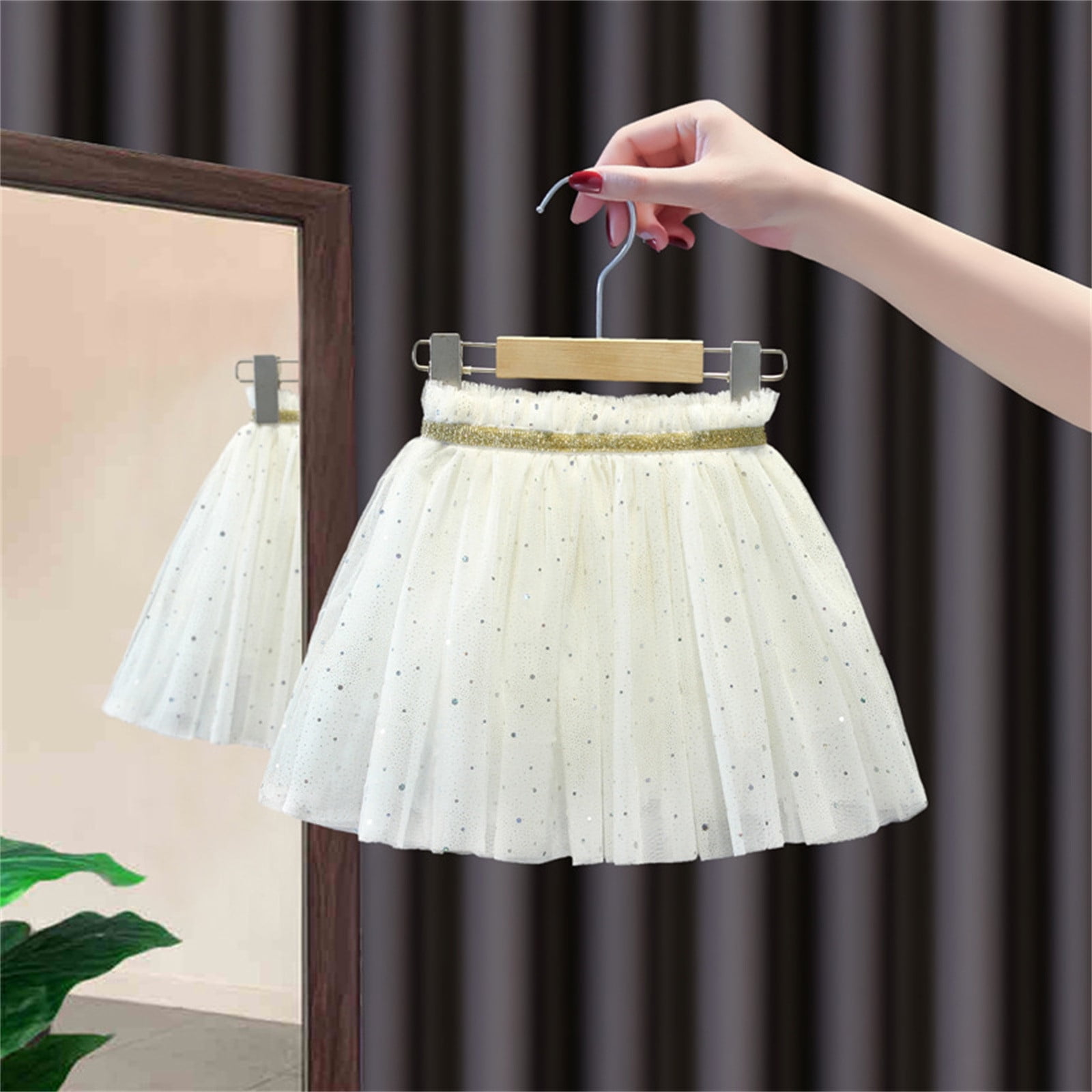 KkSLirnhs 3 Years Girls' Summer Party Mini Skirt Soft Net Layers ...