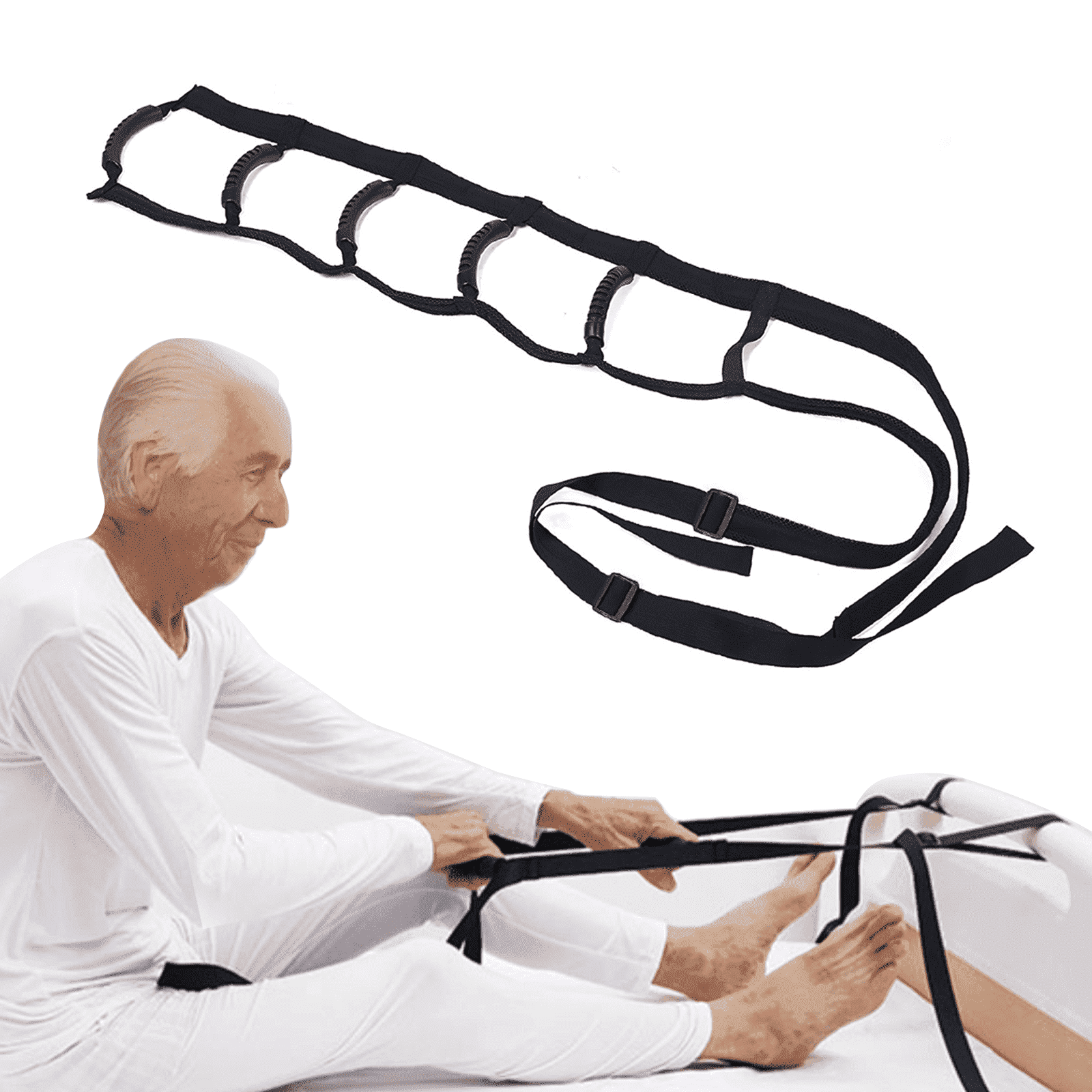 KkaFFe, Bed Ladder Assist, Adjustable Strap, Handrail for Elderly ...