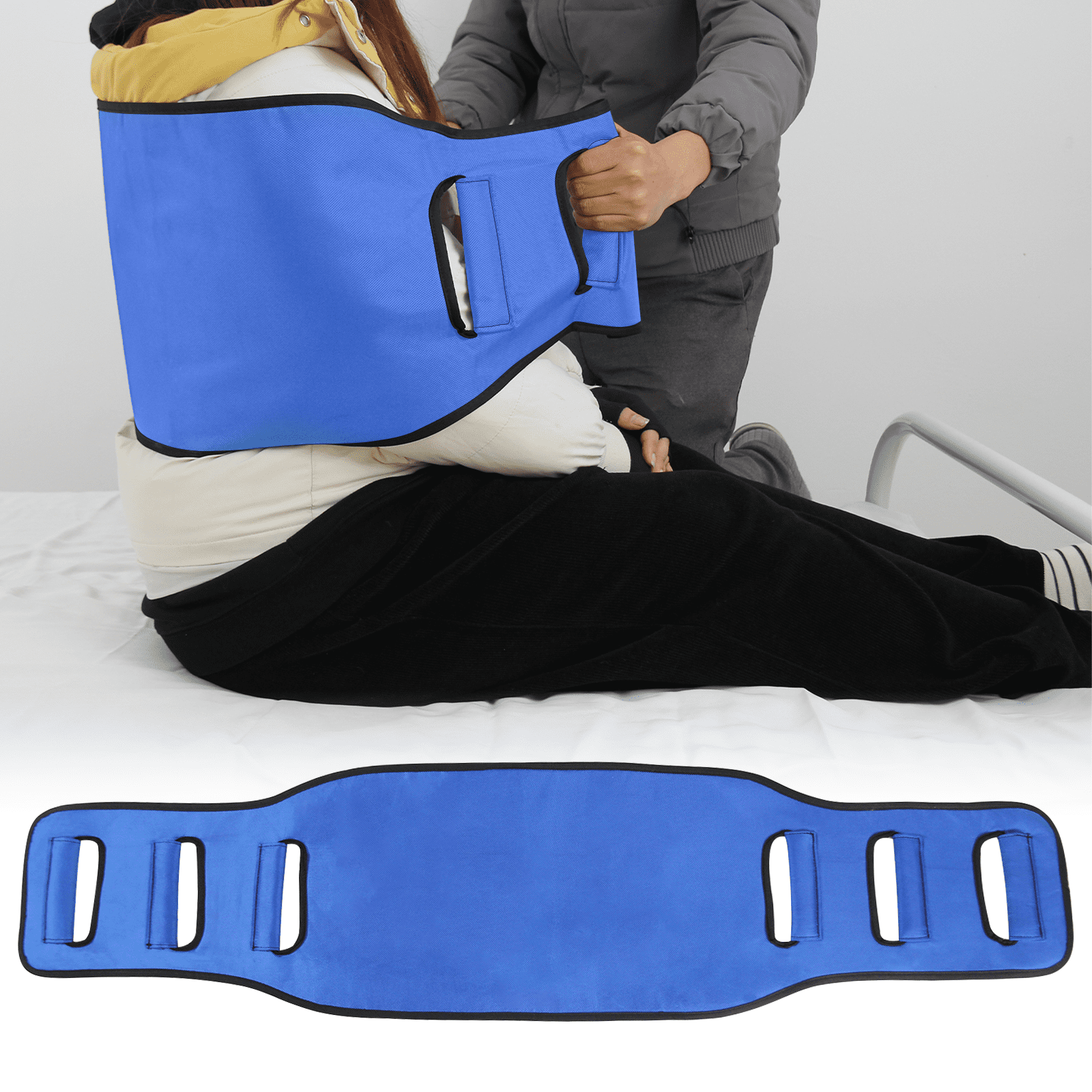 KkaFFe Health, Patient Transfer Lift Belt, 260 lbs Capacity, Blue ...