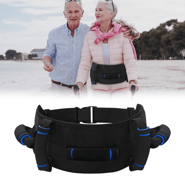 KkaFFe Transfer Gait Belt Seniors Gate Belts for Elderly 5 Handles ...