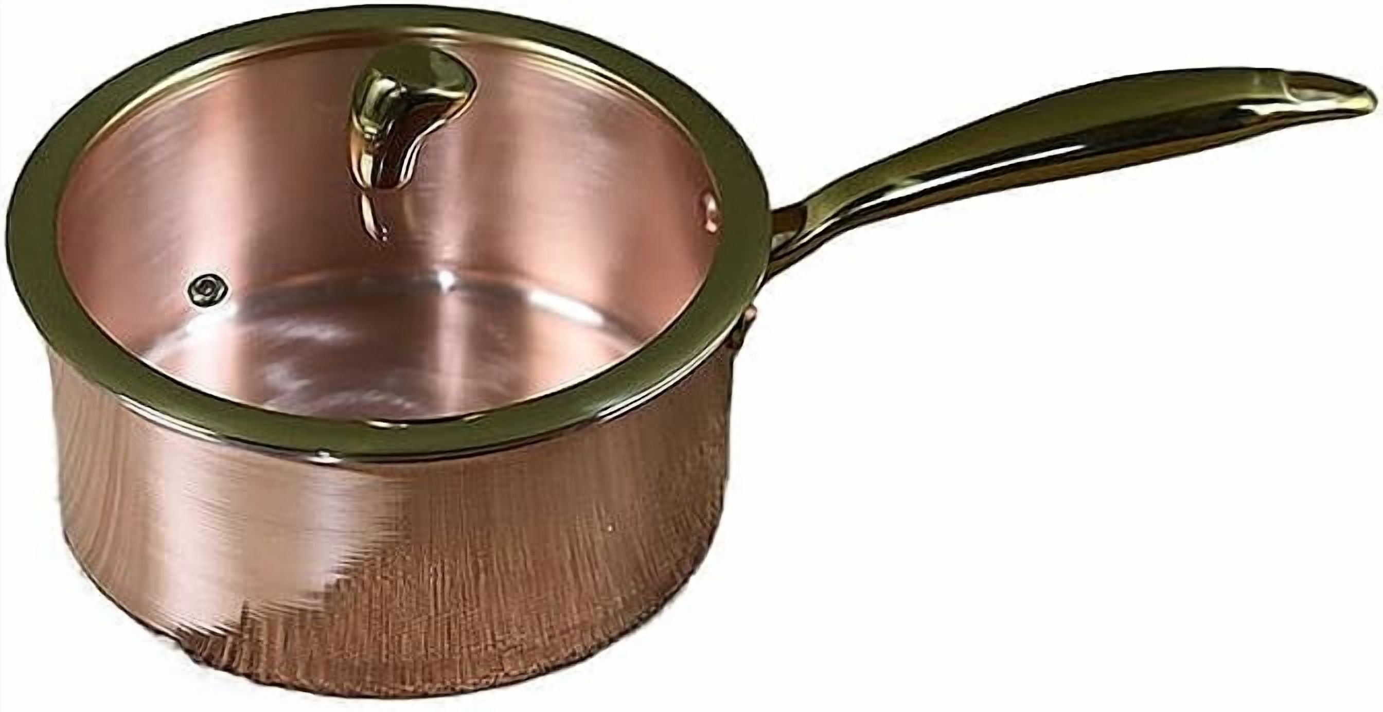 Kkekos Pure Copper Pots Copper Pans, Copper Cookware Stovetop Hammered ...