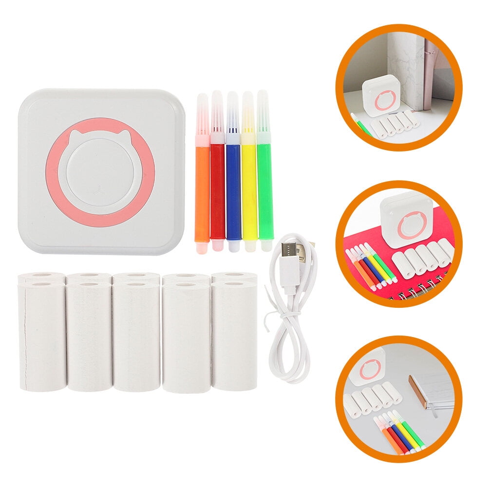 Kkewar 1 Set of Label Maker, USB Label Printer, Portable Sticker Maker ...