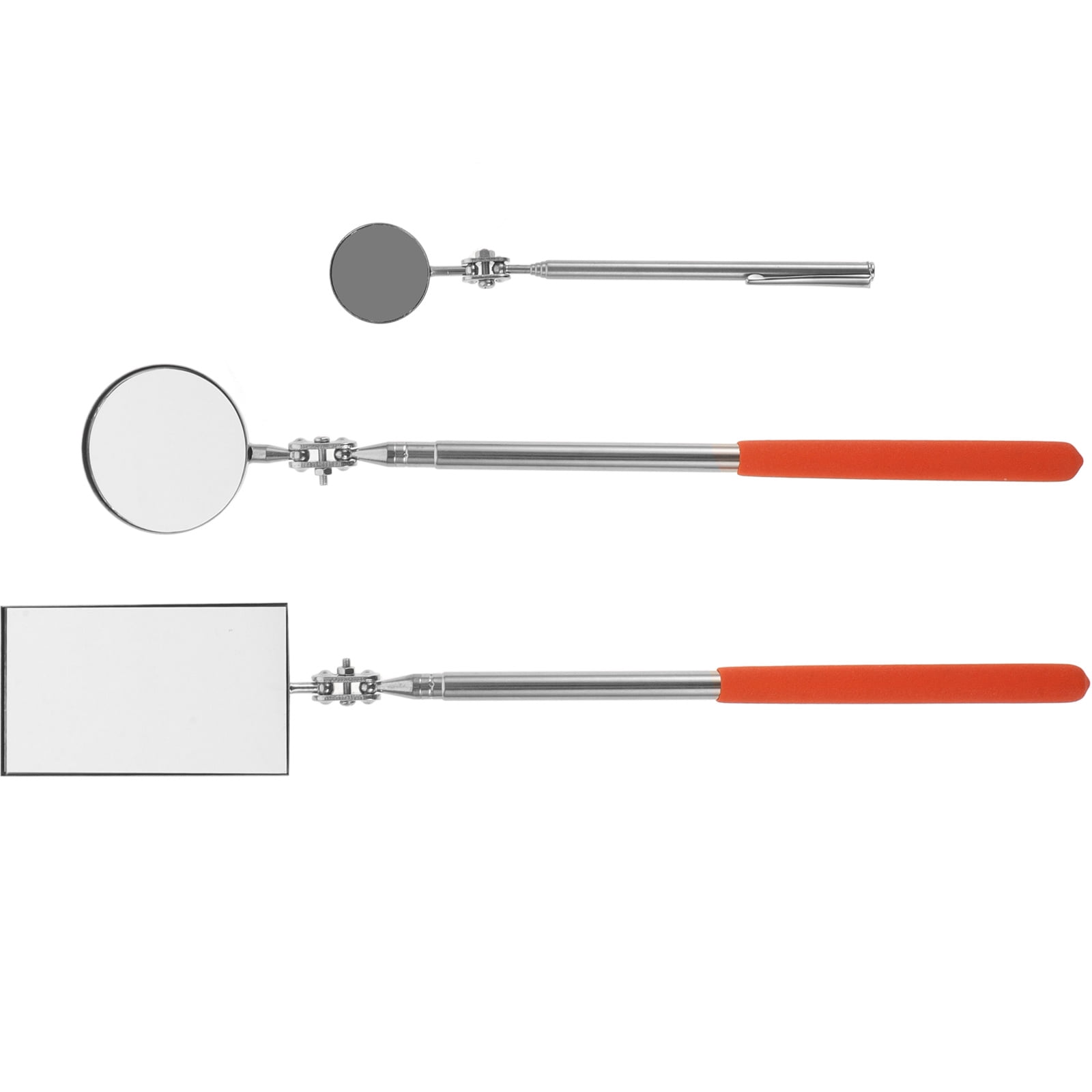 Kkewar 3Pcs Telescoping Handheld Inspection Mirror Flexible Viewing ...