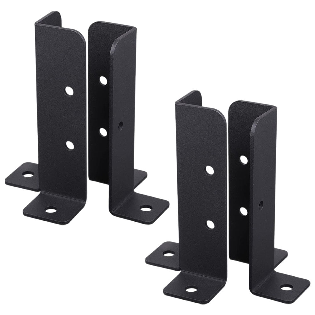 Kkewar 4 Pcs Fence Patio Post Fixing Bracket Pergola Kit Mailbox ...