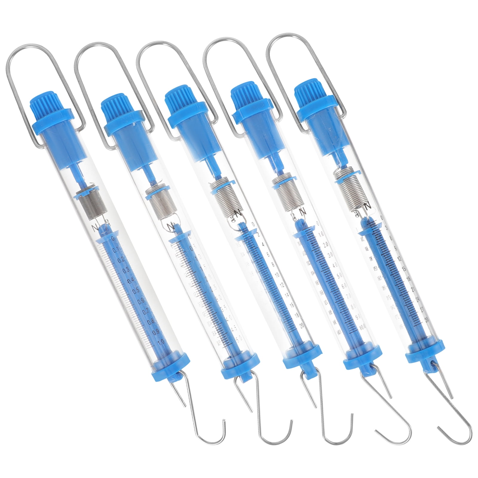 Kkewar 5pcs Newton Force Spring Scales Hanging Tube Spring Scale ...