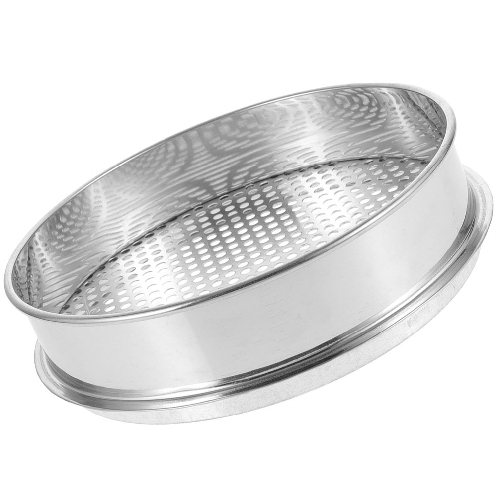Soil Filter Stainless Steel Soil Sifter with Round Hole Mesh Food Sieve ...
