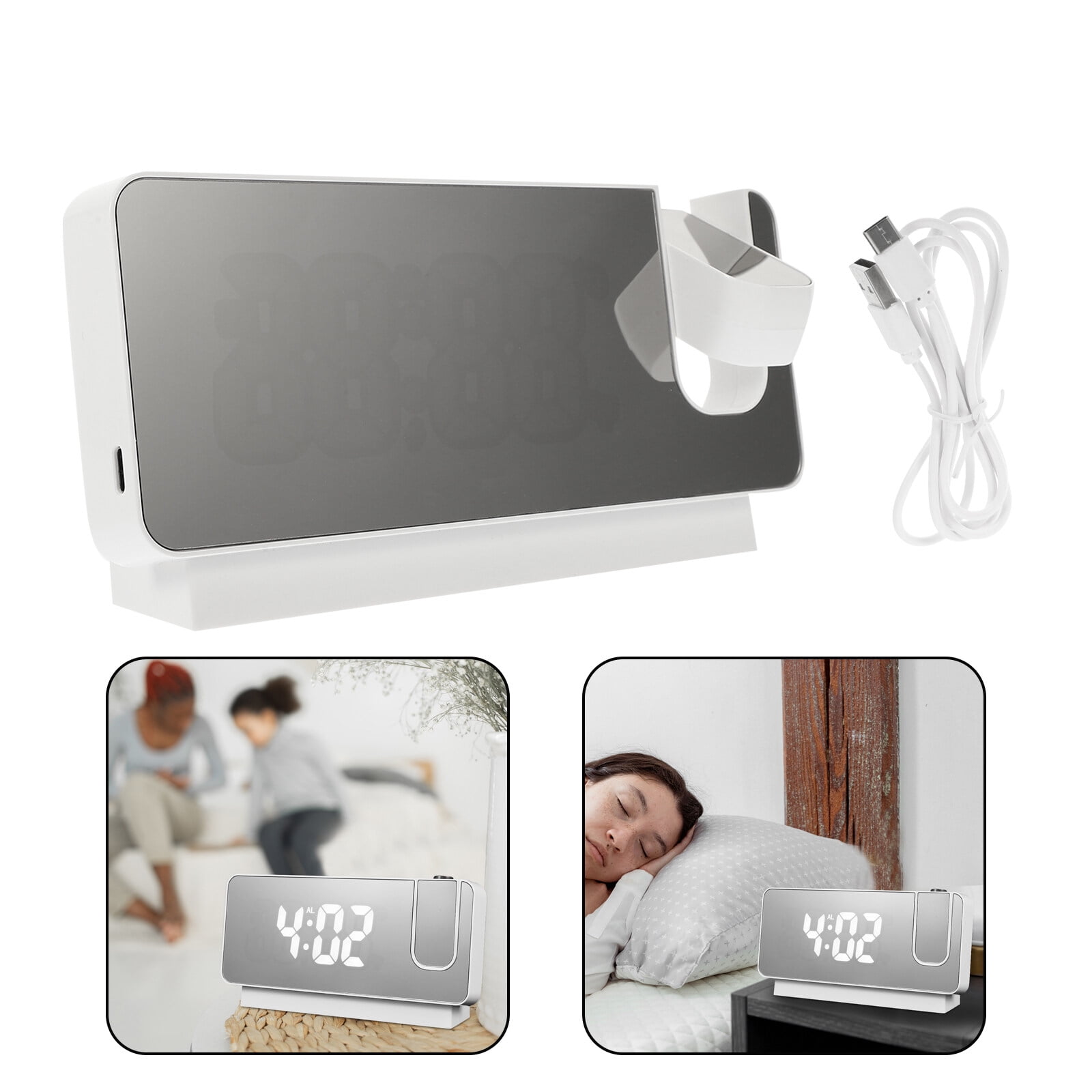 Kkewar Student Alarm Clock,1 Set Projection Electronic Alarm Clock ...