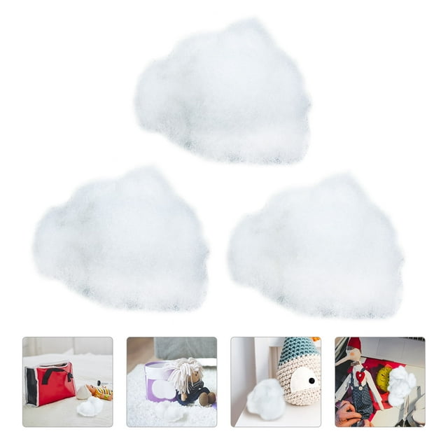 Kkewar Stuffing For Stuffed Animal,3 Bags Stuffed Doll Cottons Toy ...