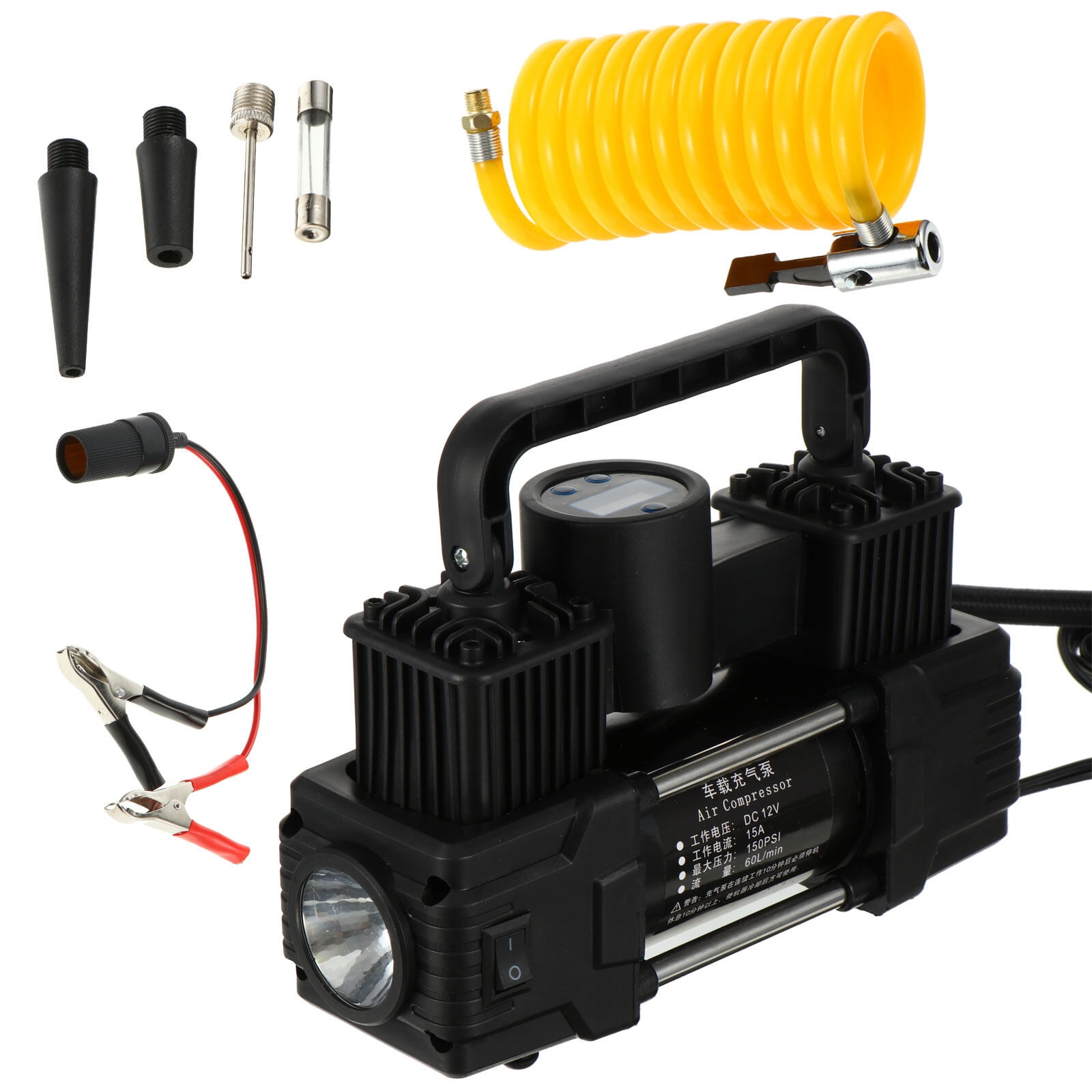 Kkewar Vehicle Tire Inflator,Portable Vehicle-mounted Inflatable Pump ...