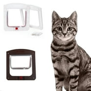 Cat Door for Interior Doors,Cat Puppy Door with Lockable Safe Magnetic ...