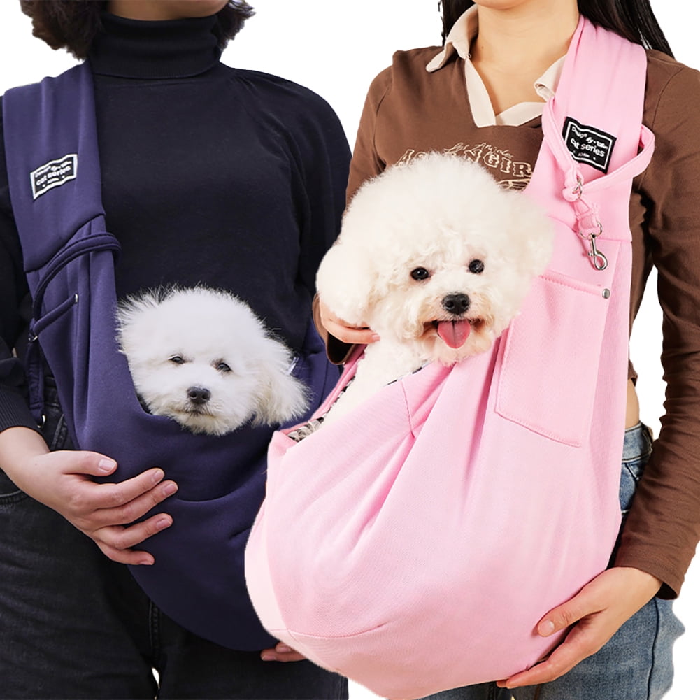 Kkkded Pet Dog Cat Sling Carrier Papoose Bag Soft Pouch and Tote Design ...