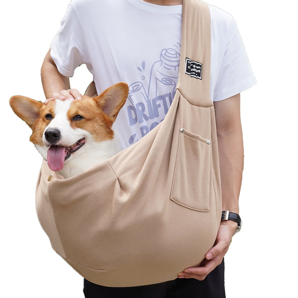 Kkkded Pet Dog Cat Sling Carrier Papoose Bag Soft Pouch and Tote Design ...