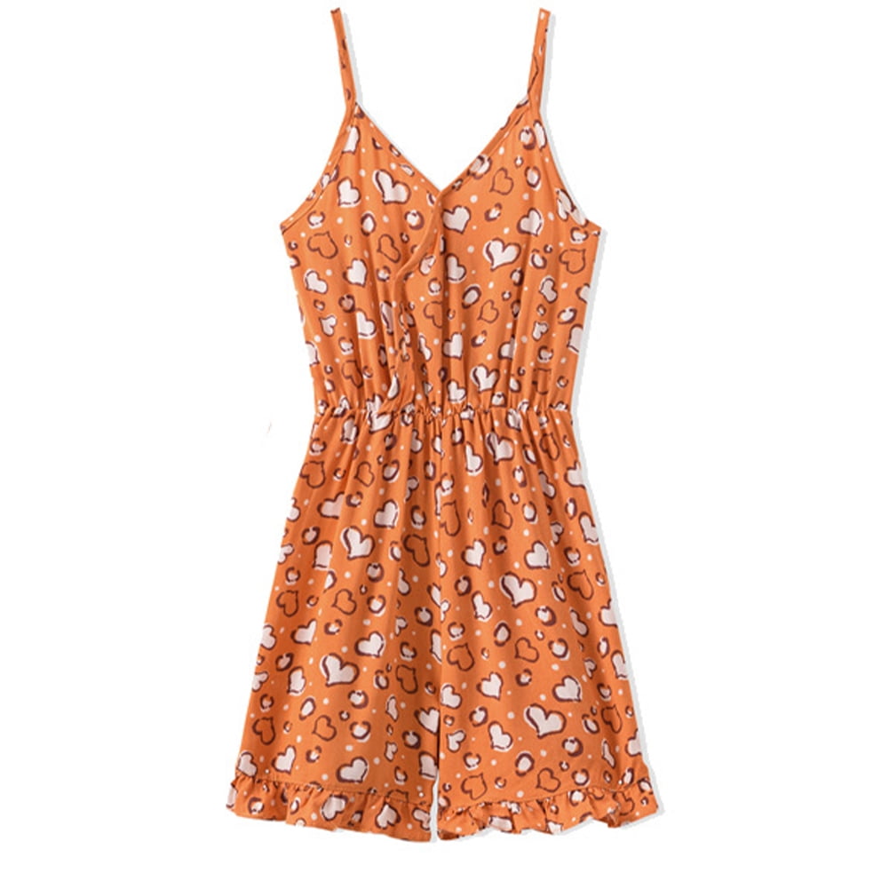 Kkkded Toddler Girls Sleeveless One-Piece Rompers Kids Girls Summer ...