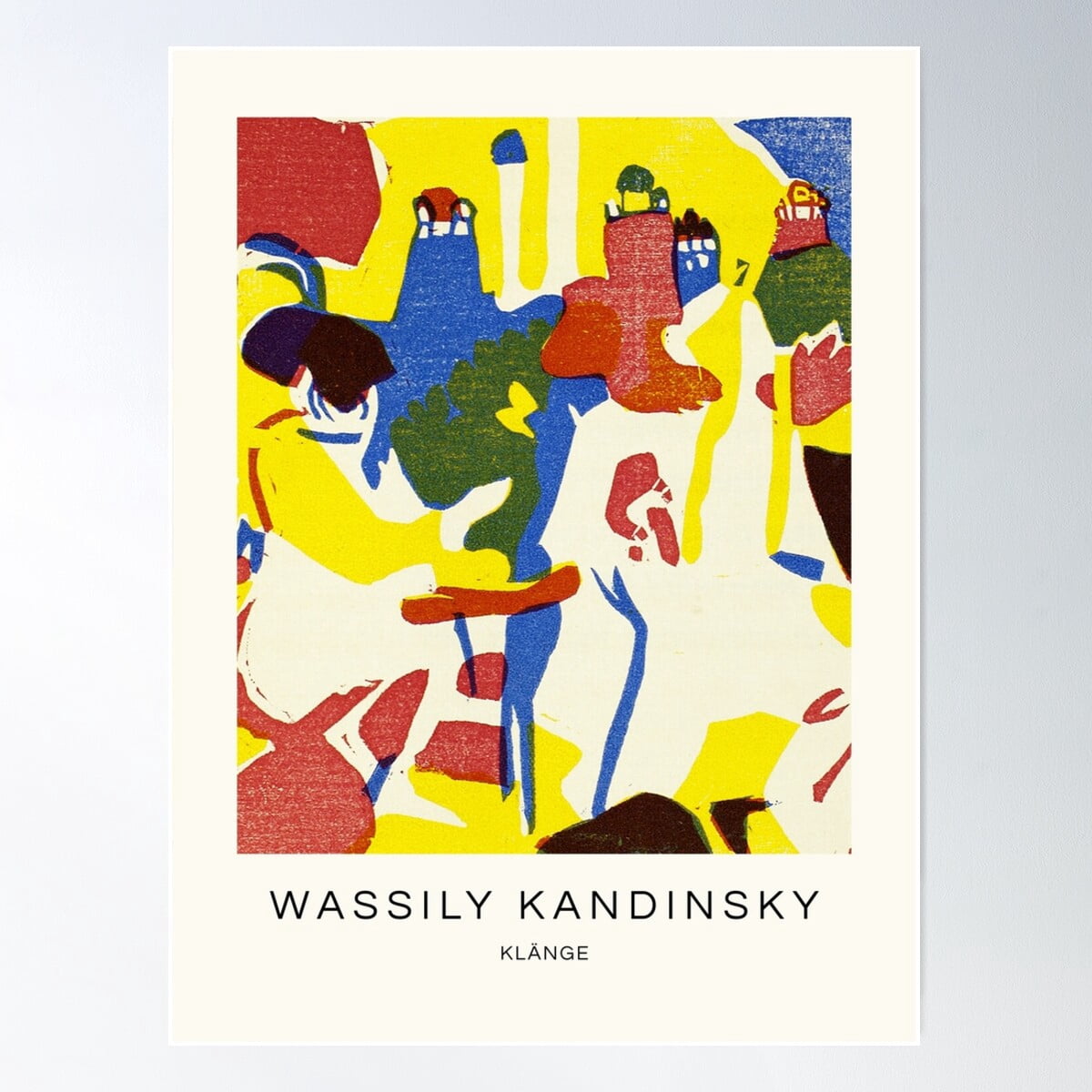 Klänge By Wassily Kadinsky Poster Wall Art, Modern Wall Decor For ...