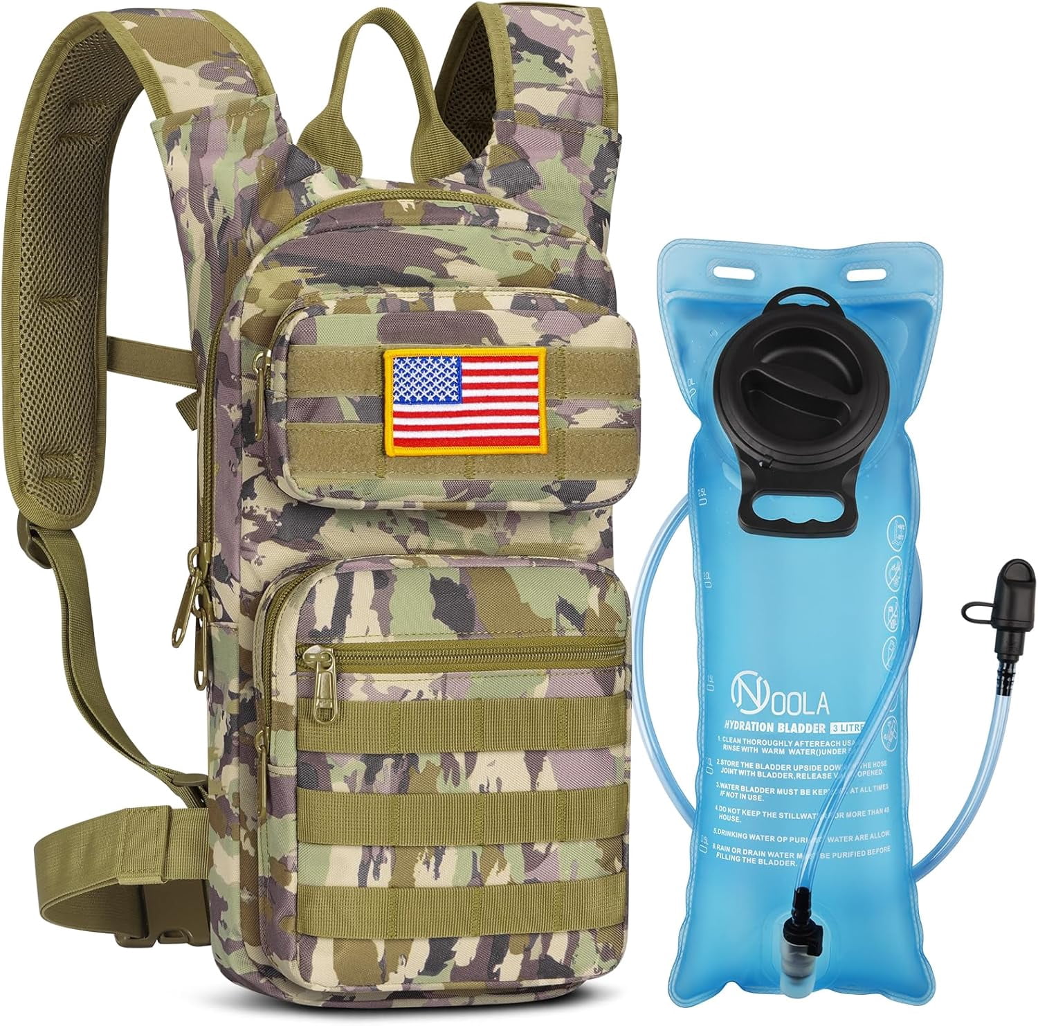 Klamerit 17L Hydration Backpack with 3L TPU Water Bladder, Water ...