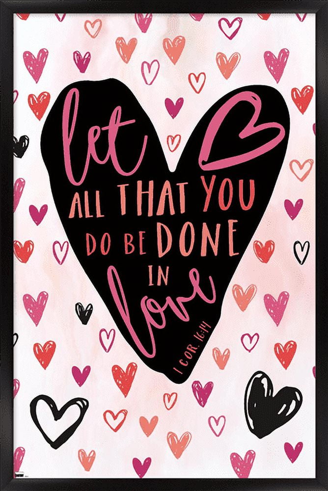 Klancey Zubowski - Love Wall Poster, 14.725" x 22.375", Framed ...