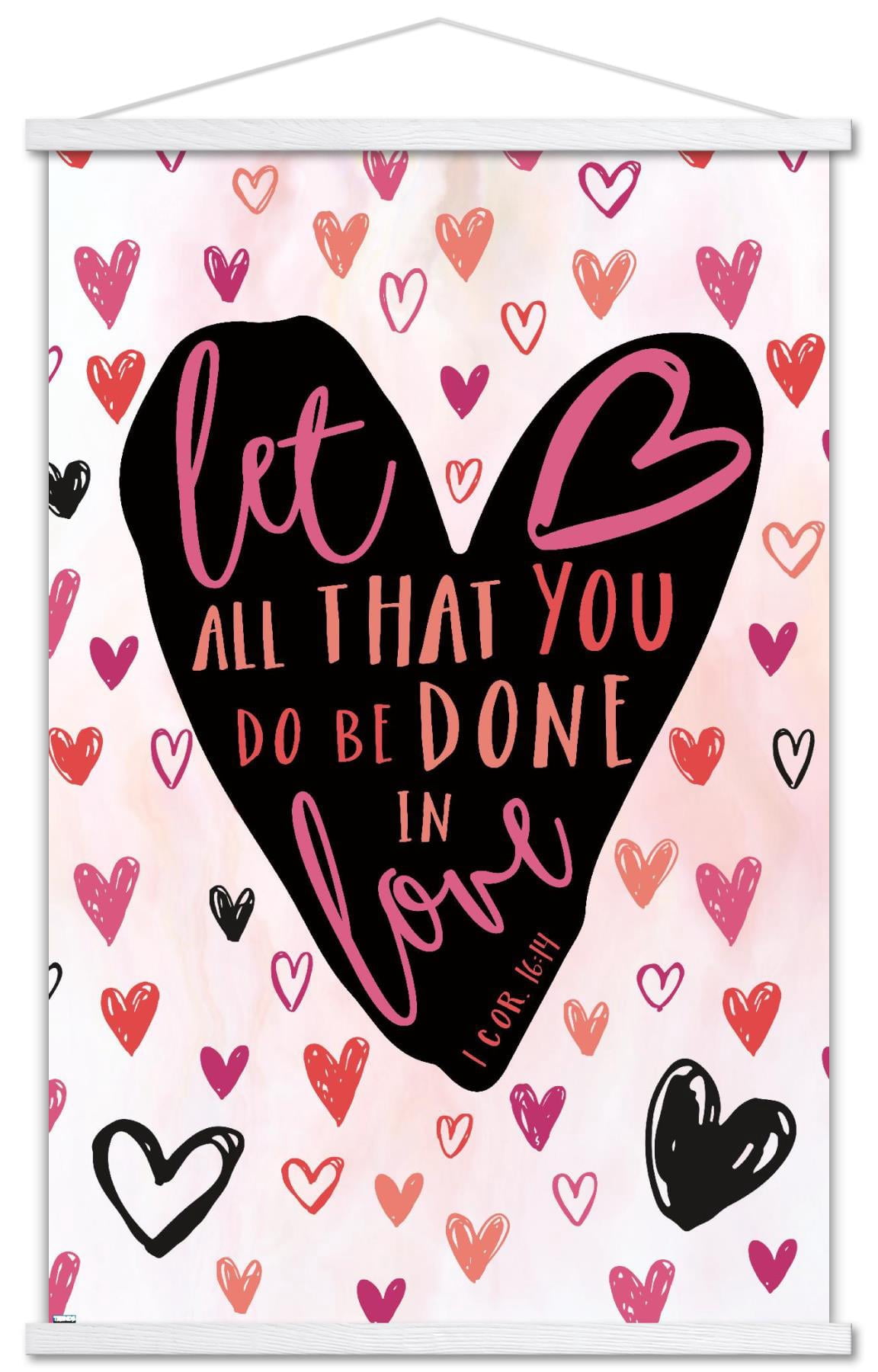 Klancey Zubowski - Love Wall Poster with Wooden Magnetic Frame, 22.375 ...