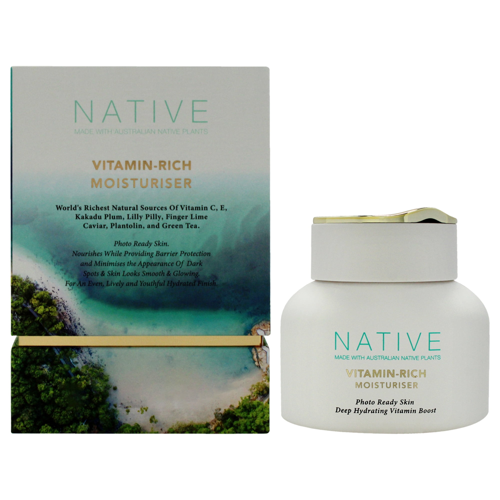 Klara Cosmetics Native Vitamin Rich Moisturiser, Face Moisturizer, 1.69 ...