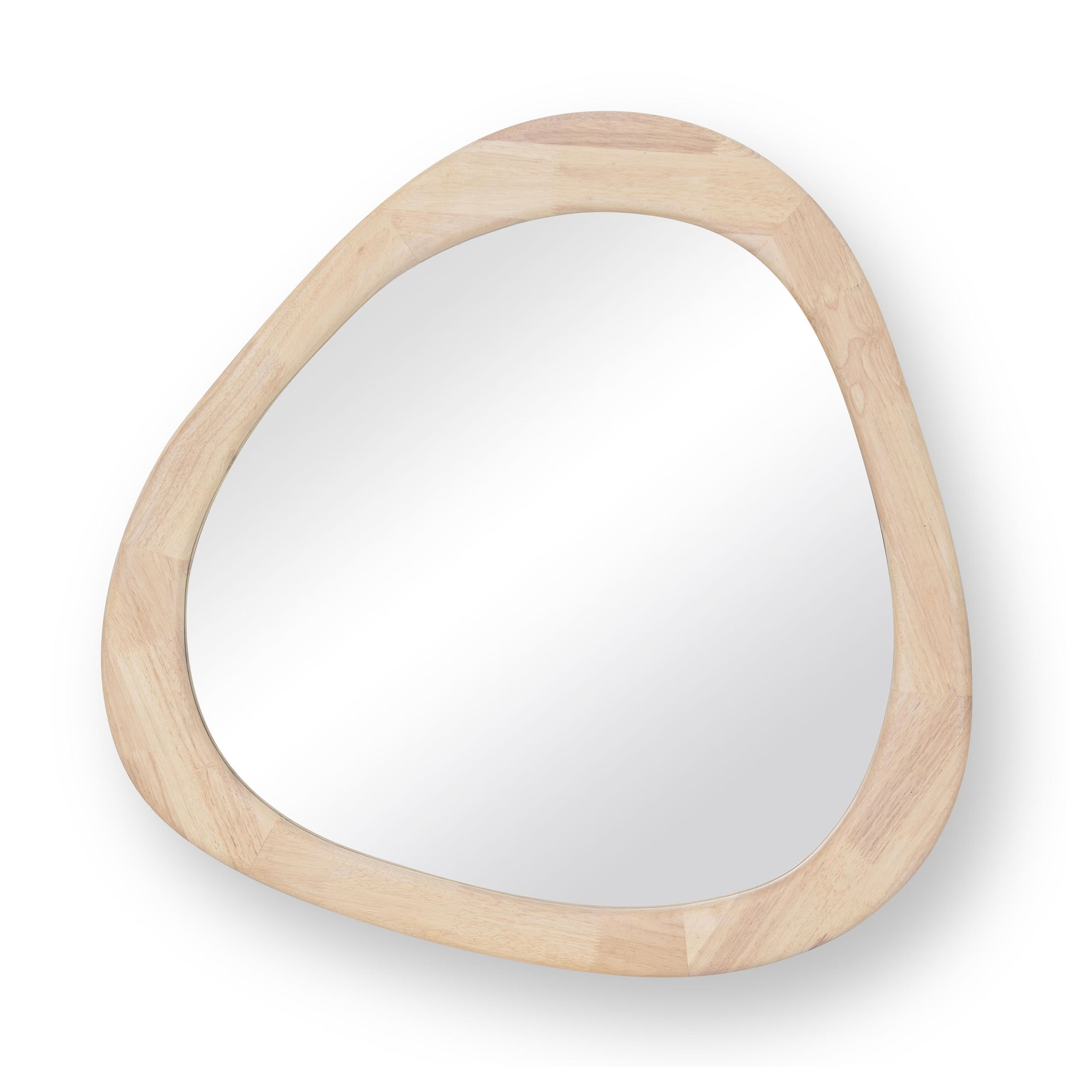 Klaryss Natural Wood Triangular Mirror - Walmart.com