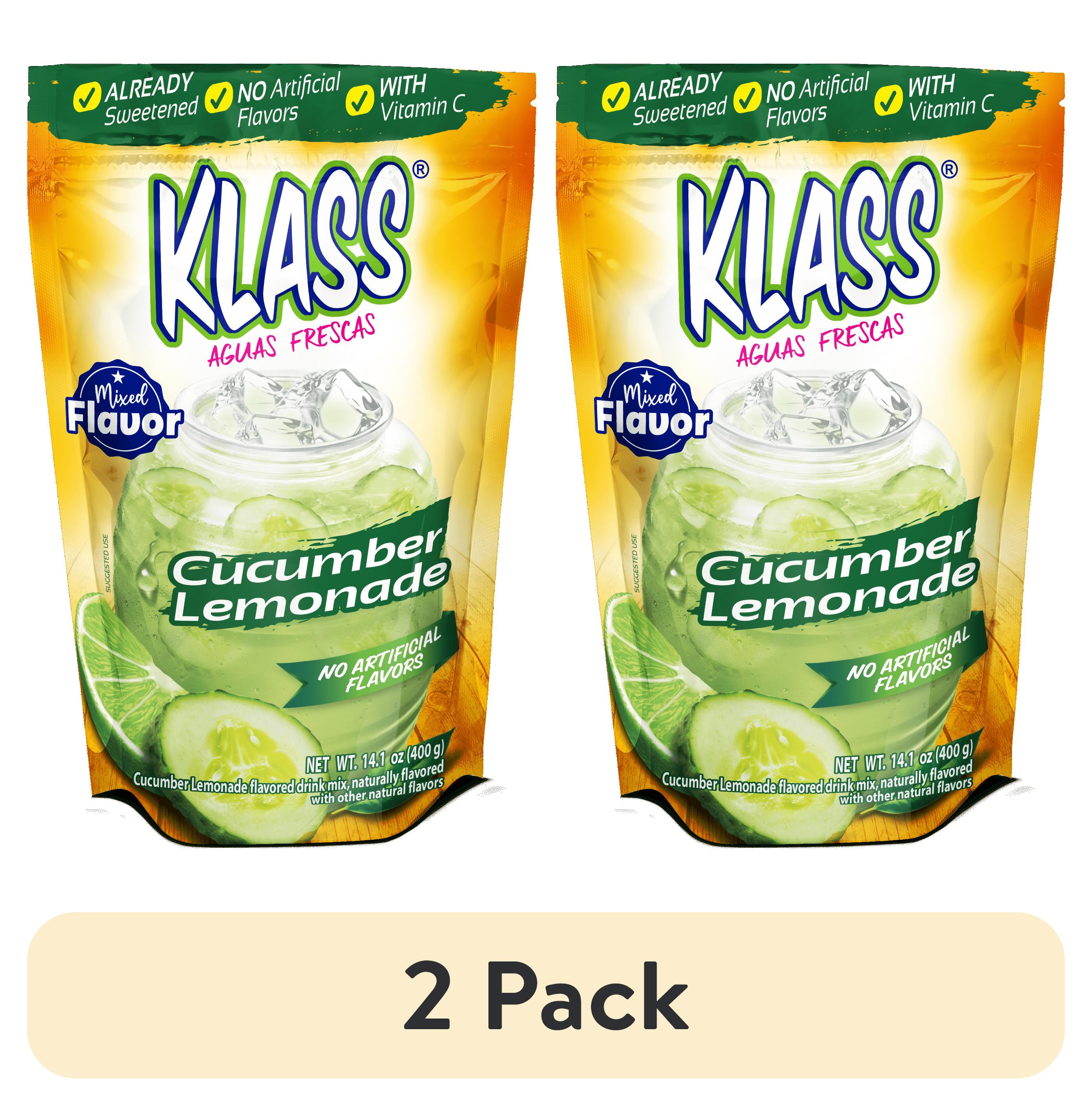 (2 pack) Klass Aguas Frescas Cucumber Limeade, with Vitamin C ...
