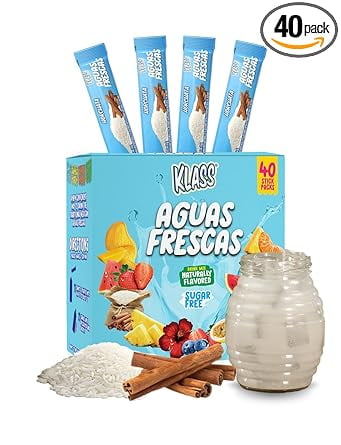 Klass Aguas Frescas | Drink Mix Packets | Horchata Flavored | Sugar ...