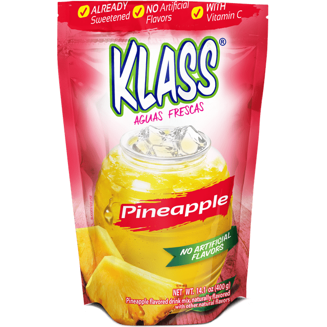 Klass Aguas Frescas Pineapple Powdered Drink Mix, Multiserve with ...