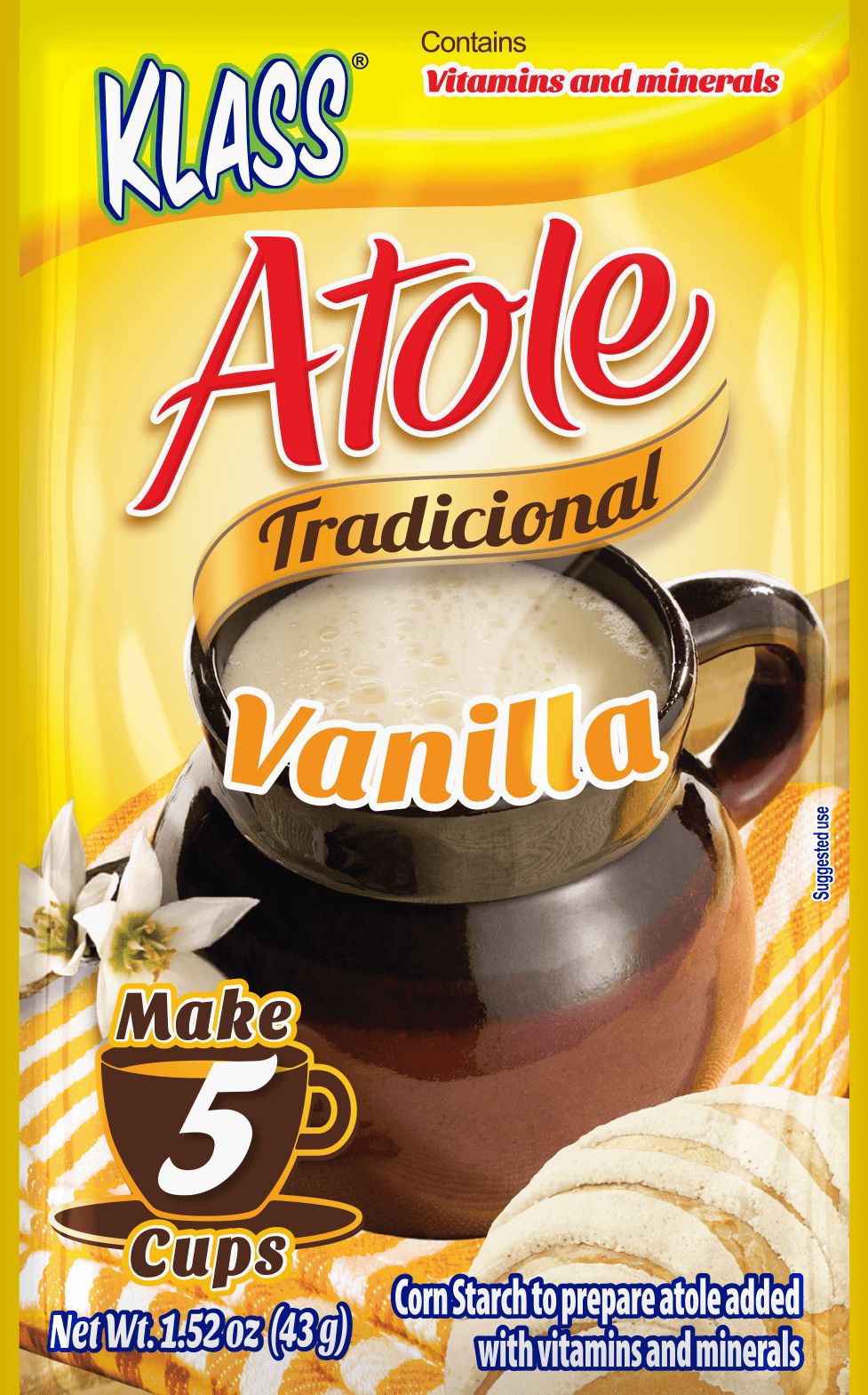 Klass Atole Vanilla Drink Mix, 3 Fl Oz - Walmart.com