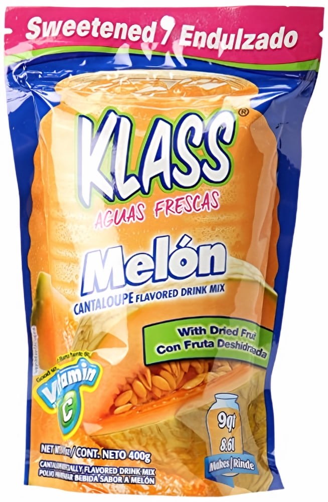 Klass Cantaloupe Melon Flavored Drink Mix 14.1 oz (Pack of 5) - Walmart.com