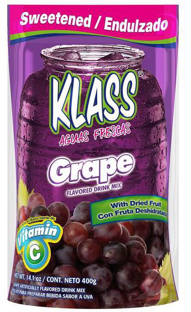 Klass Grape Drink Mix 14.1 oz (Pack of 12) - Walmart.com