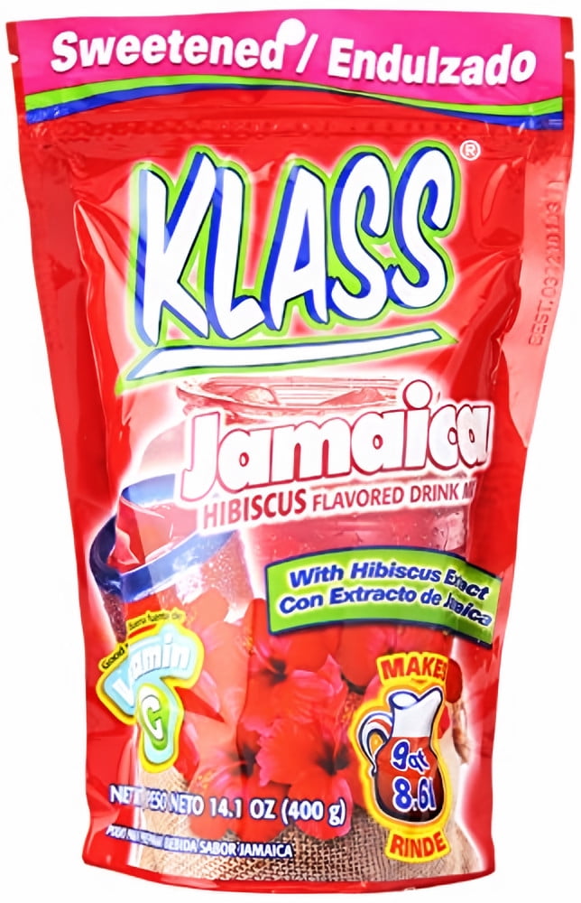 Klass Jamaica Hibiscus Drink Mix 14.1 oz (Pack of 36) - Walmart.com