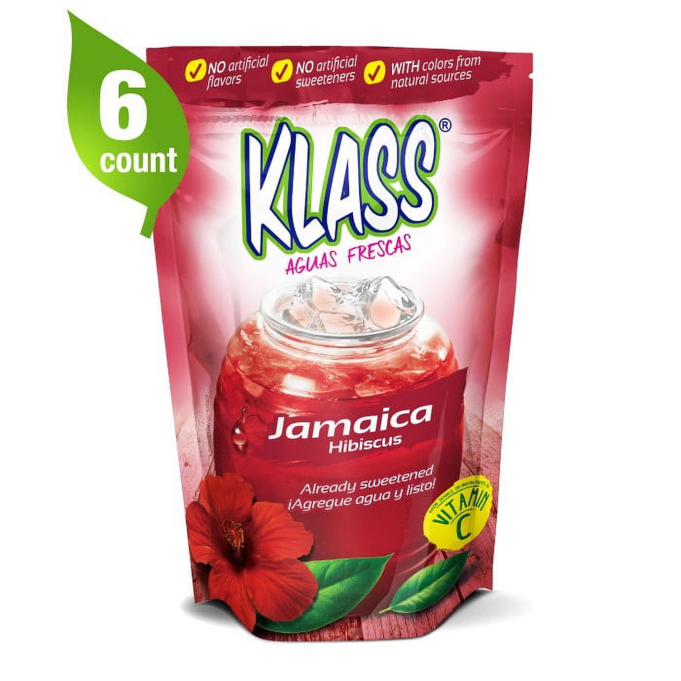 Klass Powdered Drink Mix, Jamaica, 14.1 oz, 6 Packs - Walmart.com