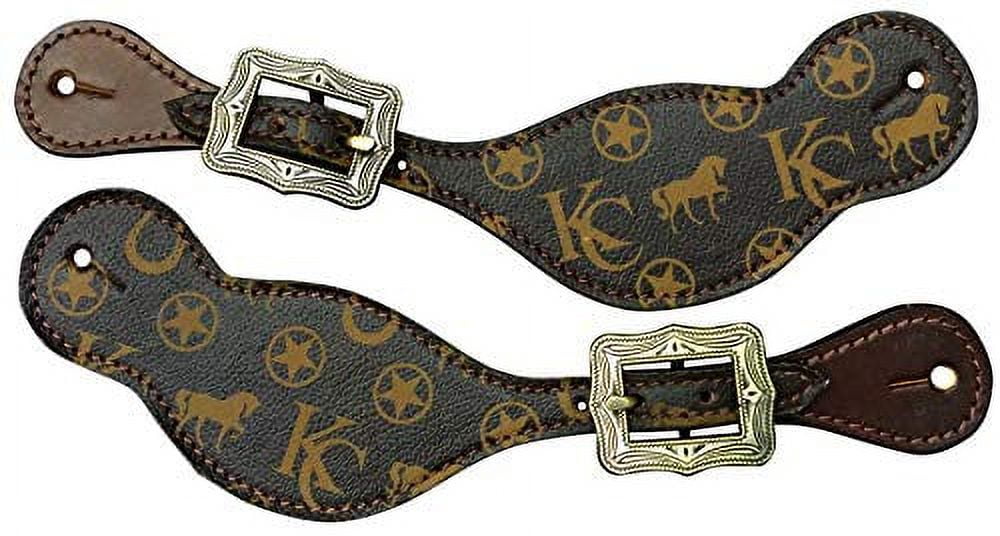 Klassy Cowgirl Ladies Argentina Cow Leather Spur Straps w/ Motif ...