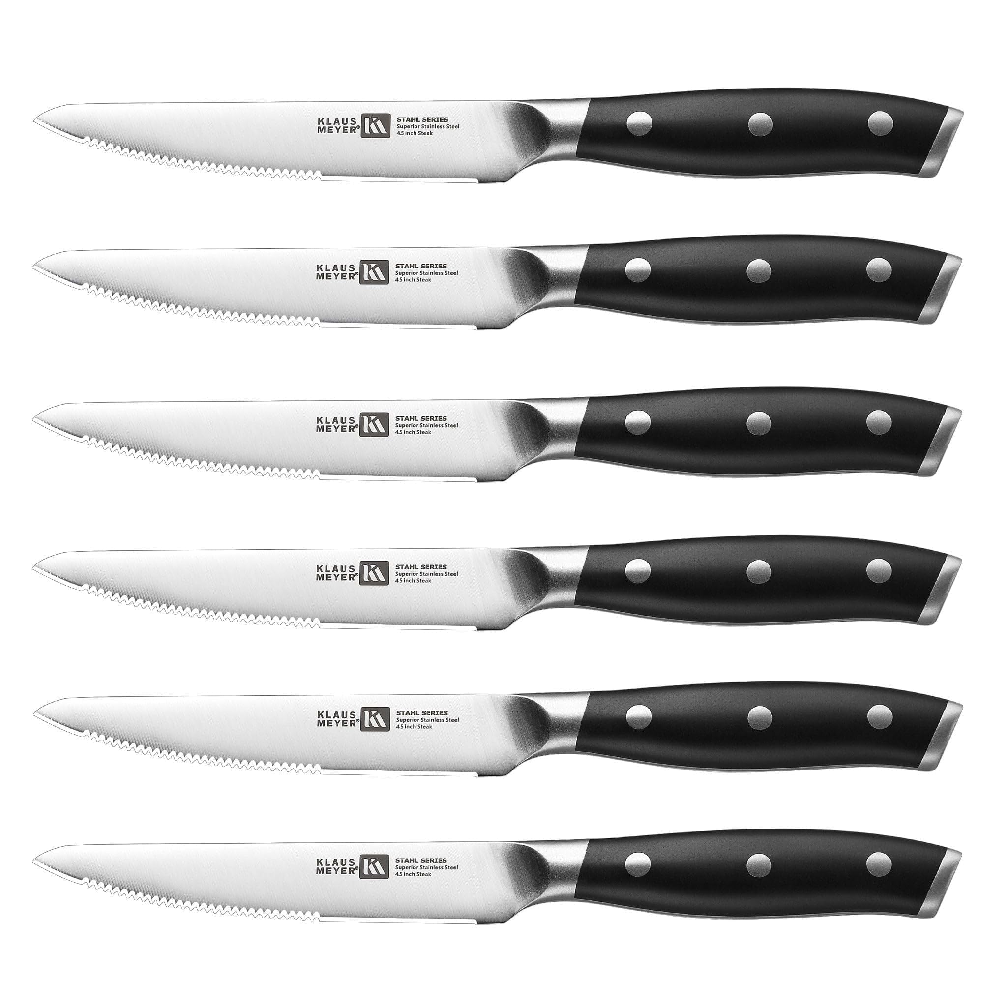 Klaus Meyer Stahl High Carbon Exclusive German Steel 4.5 inch 6 Piece ...