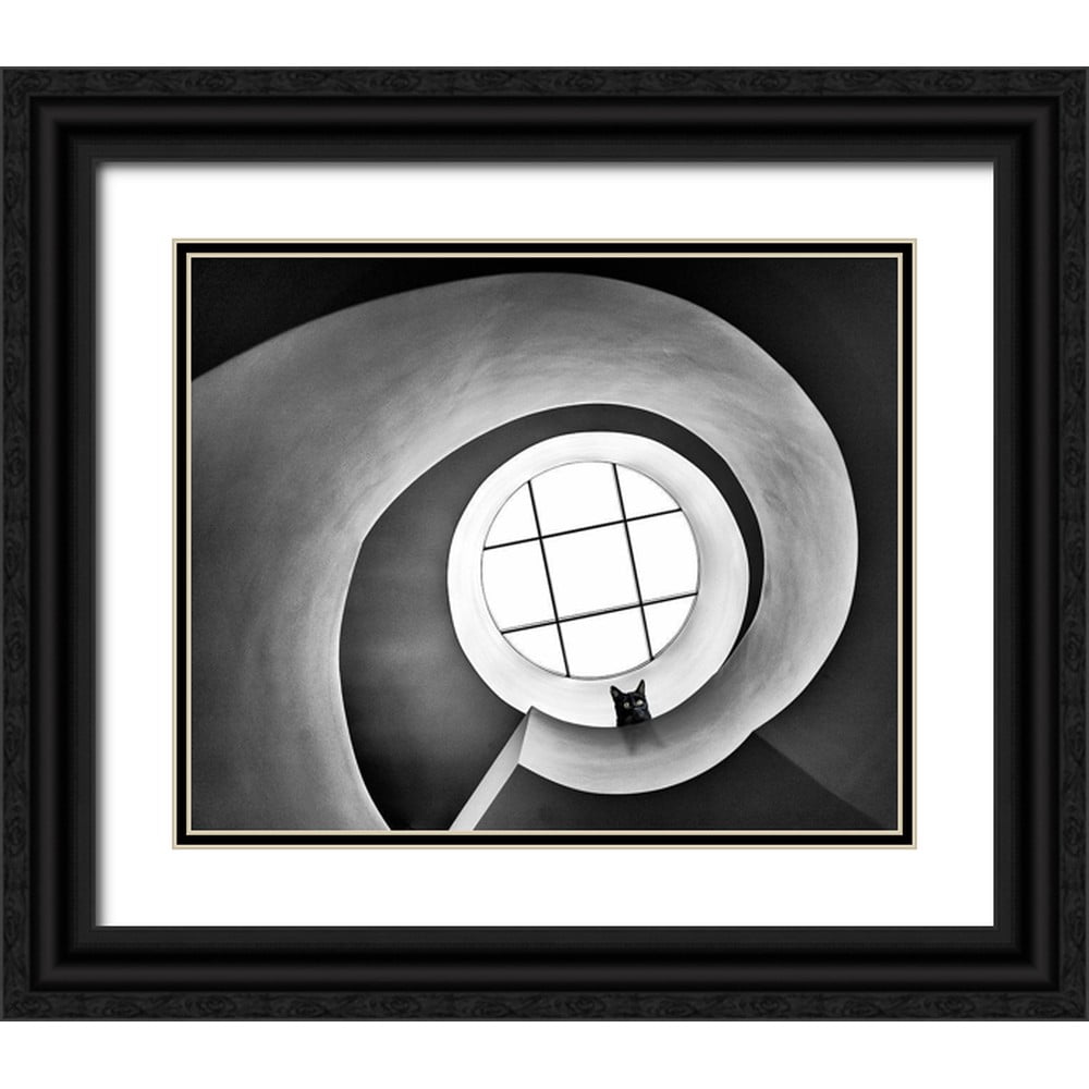 Klaus, Reibl 14x12 Black Ornate Wood Framed with Double Matting Museum ...
