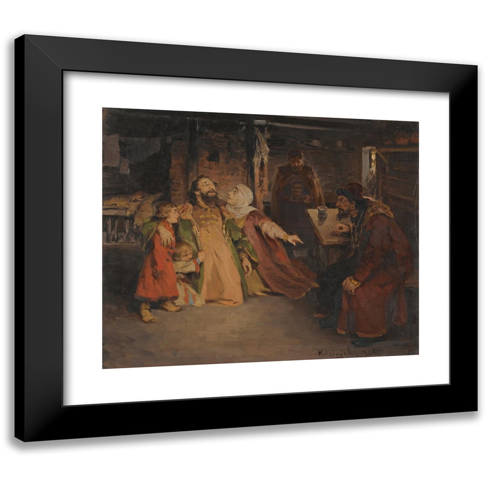 Klavdy Vasilyevich Lebedev 17x15 Black Modern Framed Museum Art Print ...