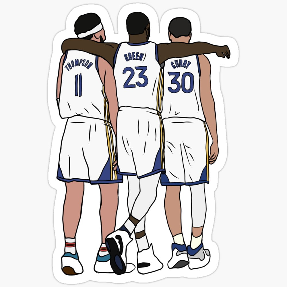 Klay, Draymond & Steph Sticker Phone Decal Water Bottle Stickers Car ...