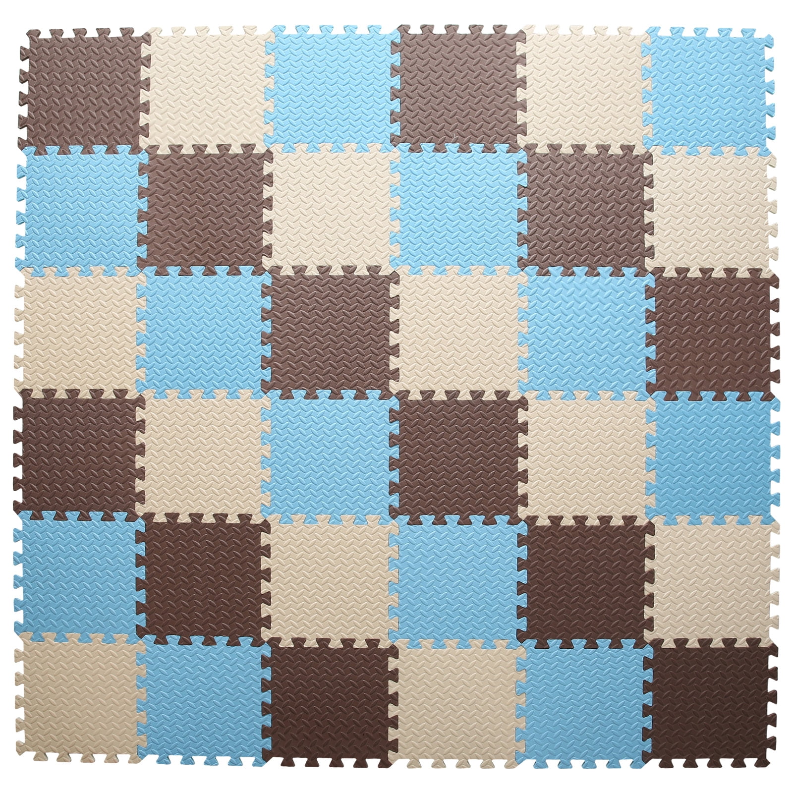 Klay Non-Toxic Play Mat | Beige+Gray+Blue Soft Toddler Playmat | Jigsaw ...