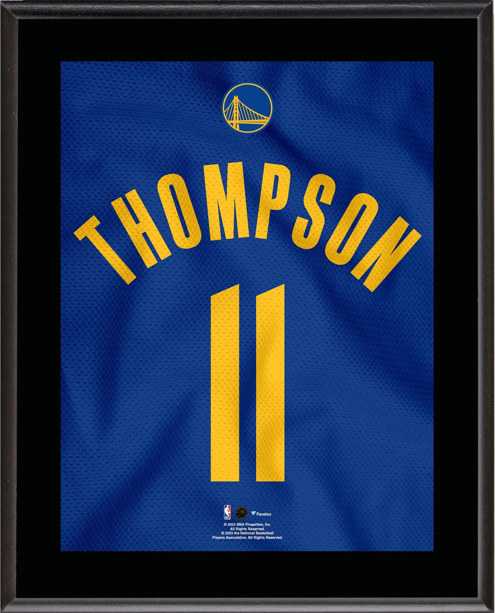 Klay Thompson Golden State Warriors 10.5" x 13" Jersey Number ...