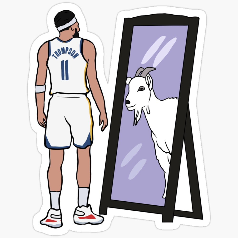 Klay Thompson Mirror Goat Sticker Phone Decal Water Bottle Stickers Car ...