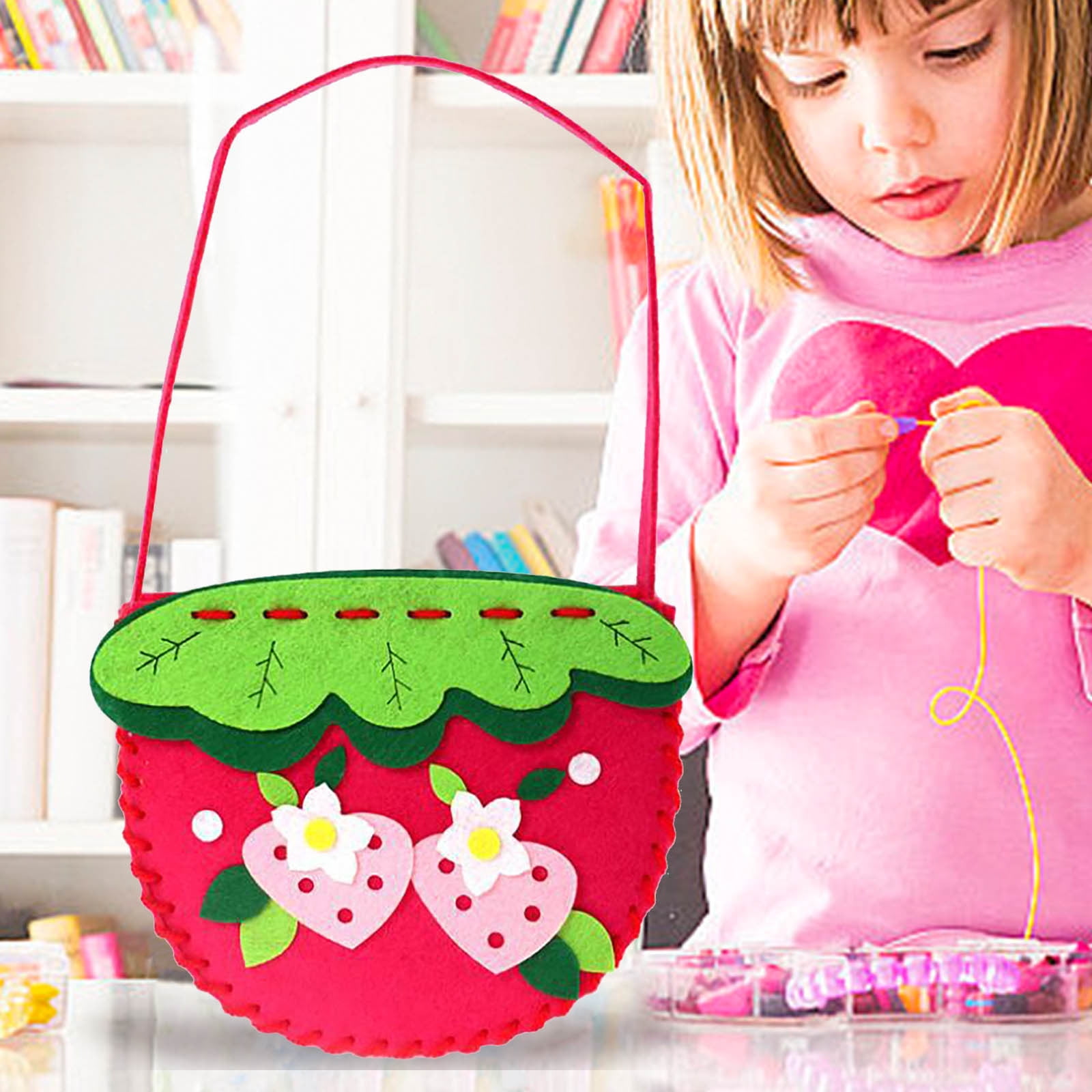 Klds DIY Sewing Kit Non-Woven Fabric Craft Set for Beginners - Complete Embroidery Material Kit ...