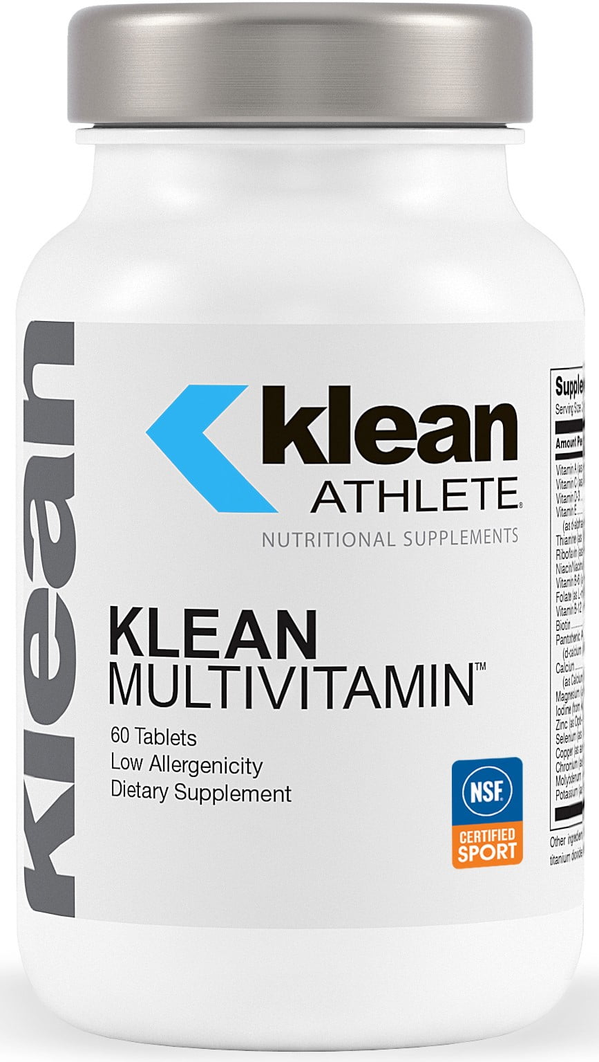 Klean Athlete Sports Multivitamin 60 Tabs for Athletes - Klean Minerals ...