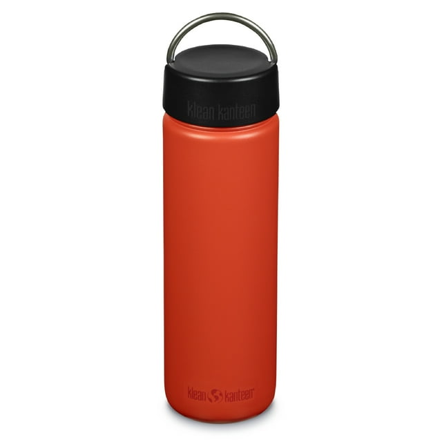 Klean Kanteen Wide w/Wide Loop Cap, 27oz, Tiger Lily - Walmart Business ...