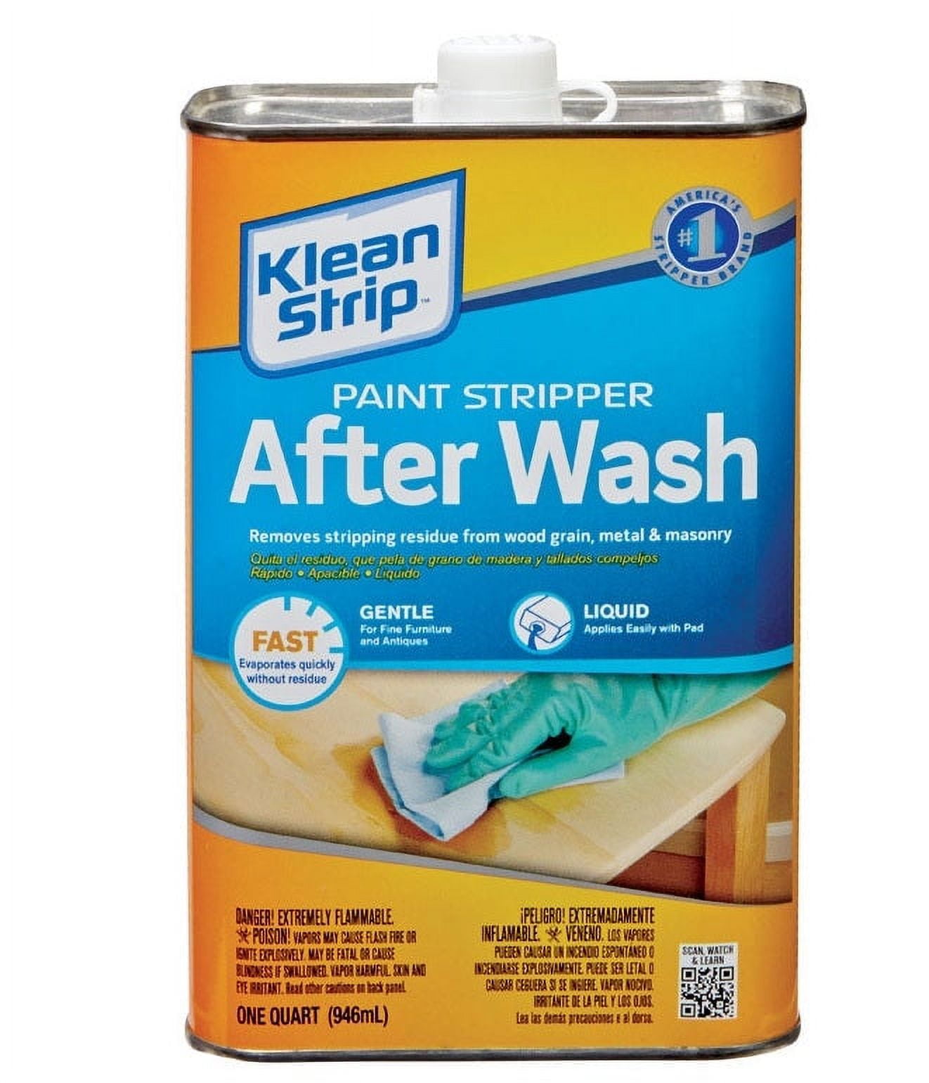 Klean-Strip Paint Stripper Liquid, 1 Quart - Fast Residue Removal for ...