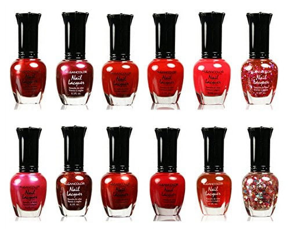 Kleancolor Assorted Nail Polish 6pc Set Selection (Pastel, Metallic ...