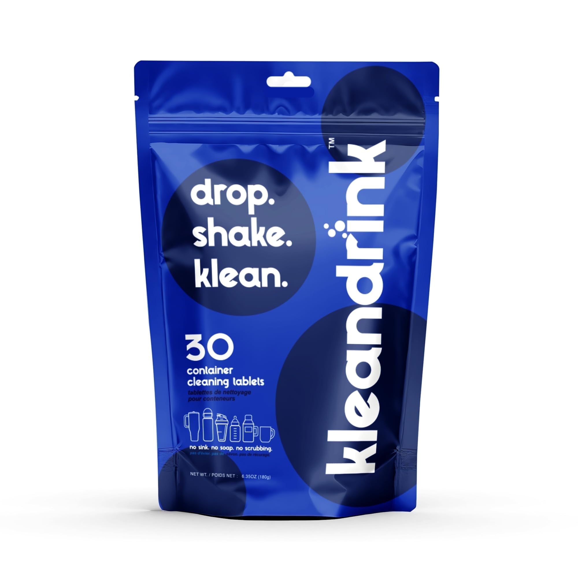 Kleandrink 30 Cleaning Tablets – NSF Certified Safe, Eco-Friendly ...