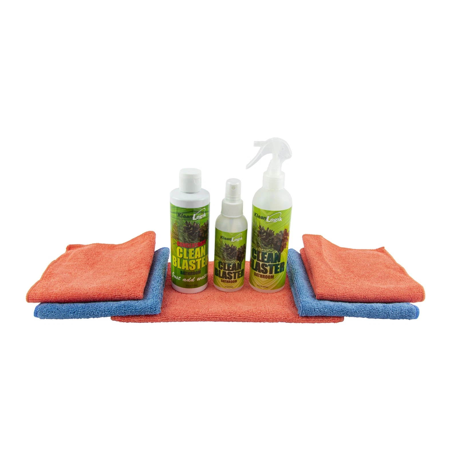 Kleanlogik Bathroom Concentrate Clean Blaster With 5 Microfiber ...