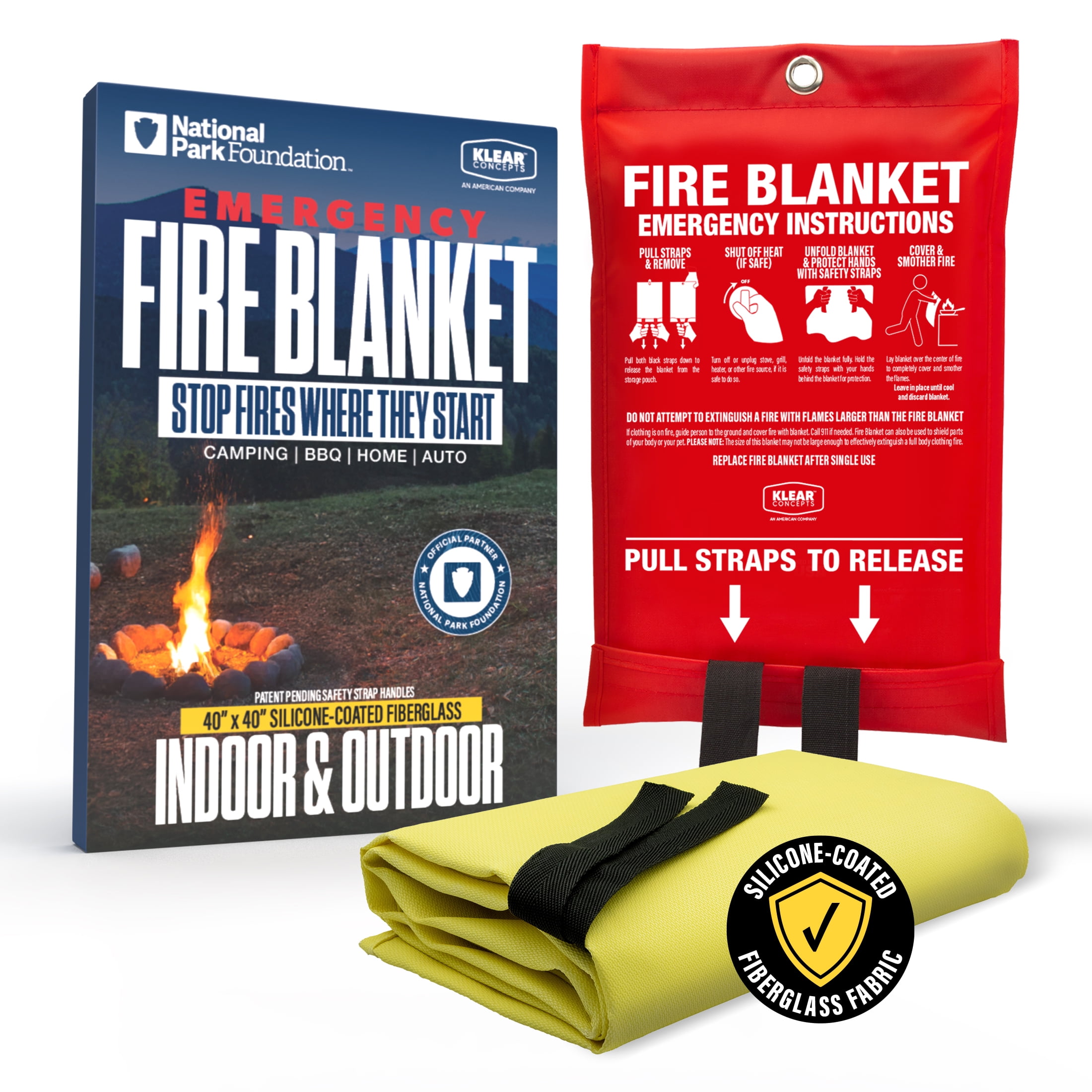 Klear Concepts Silicone Fire Blanket 40x40 in Partnership with the ...