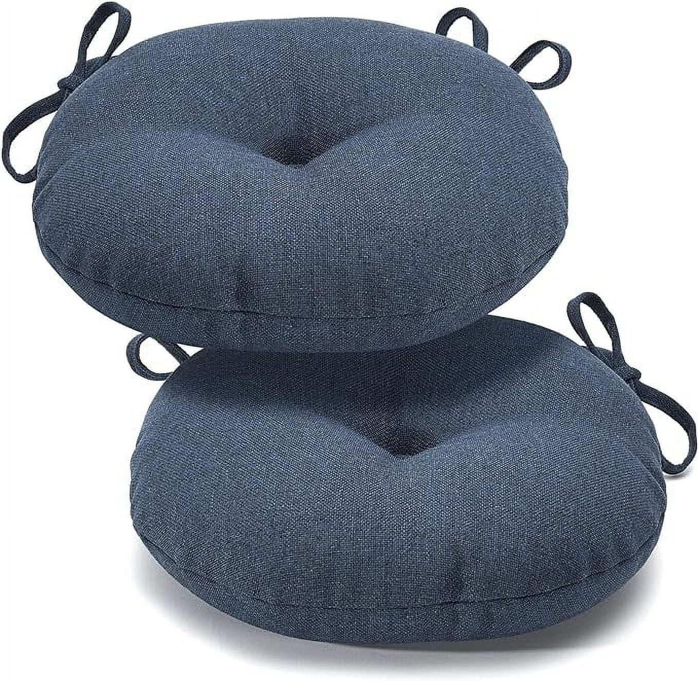 Klear Vu Bistro Outdoor Round Seat Cushions, Wellfleet Bay Woven Revolution Performance Fabric ...